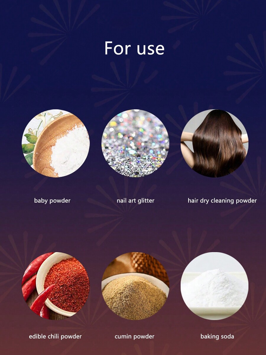 Empty Glitter Sprayer, 14ml Multipurpose Pump Bottle For Nail Powder ...