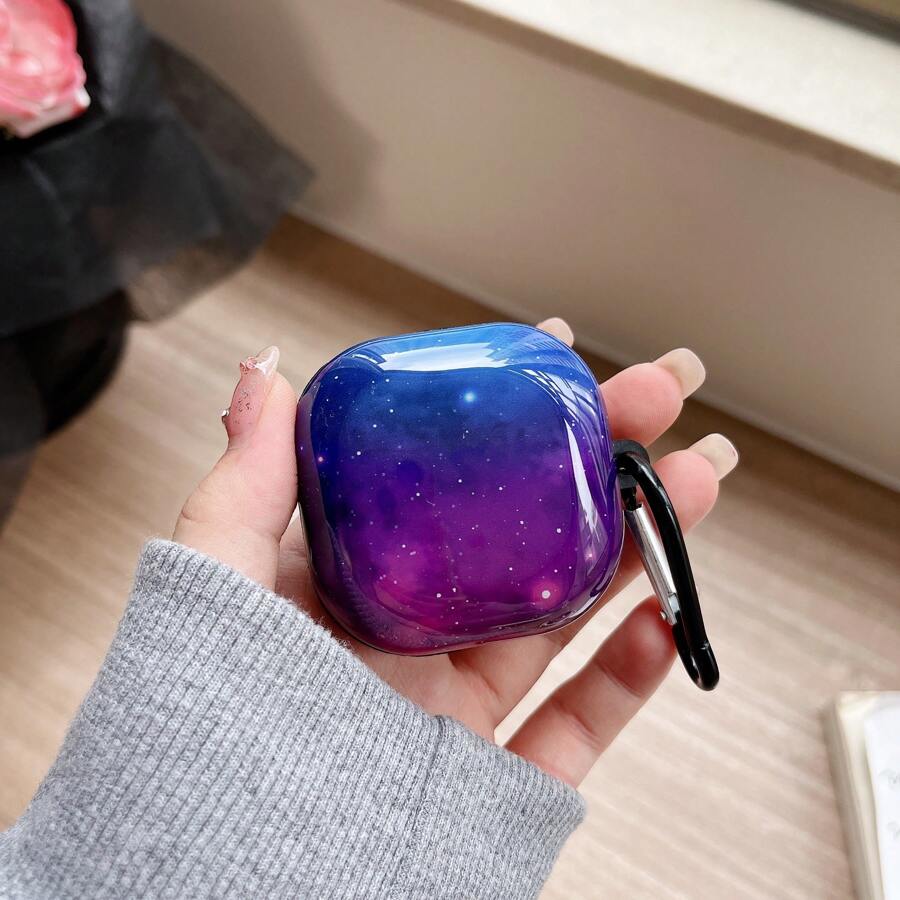 Starry Sky Pattern TPU Earbuds Case Fit Designed Compatible With ...