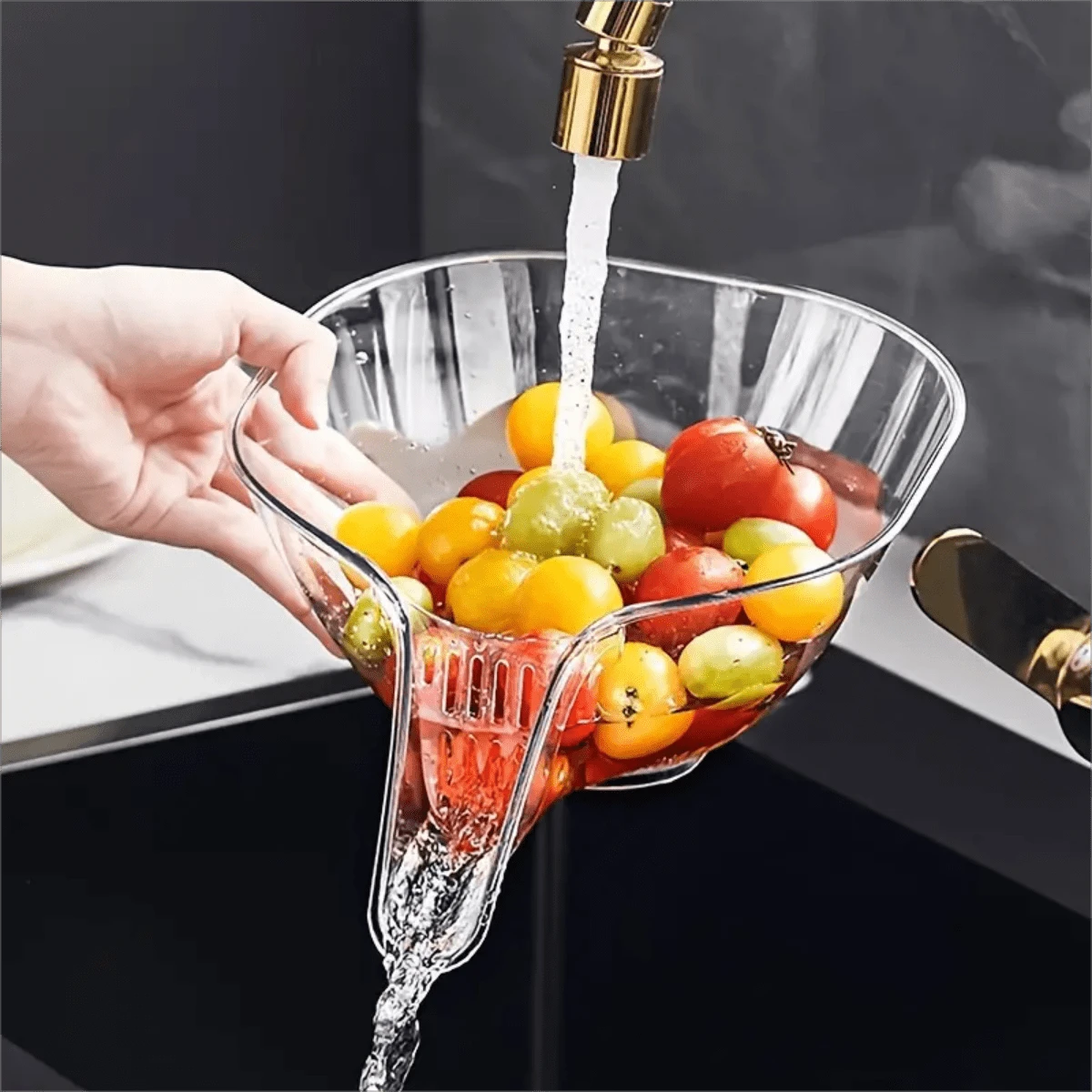 1pc Multifunctional Draining Basket, Creative Dry And Wet Separation ...