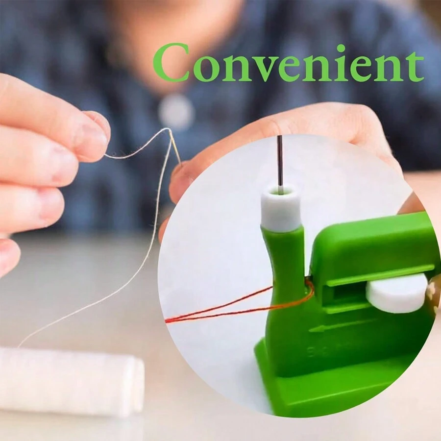 1pc Easy-To-Use Automatic Needle Threader With Double-Ended Threading ...