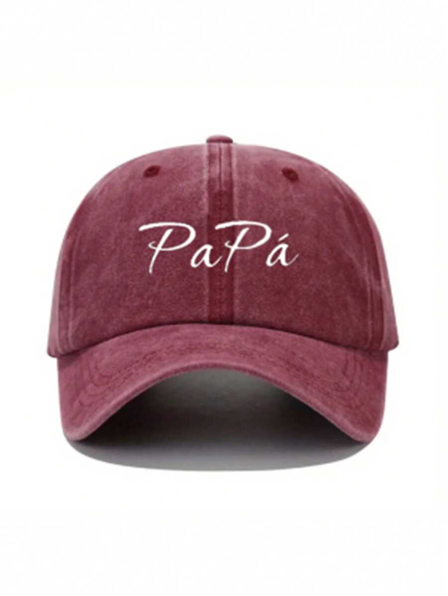 Printed PaPa Baseball Cap, Outdoor Adjustable Sunscreen Leisure Cap ...