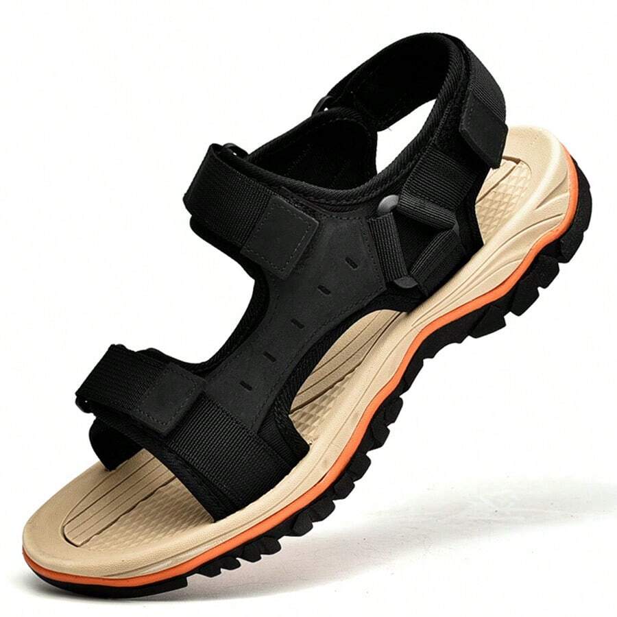 Summer Mens Sandals Beach Leather Sandals For Men Gladiator Sandals ...