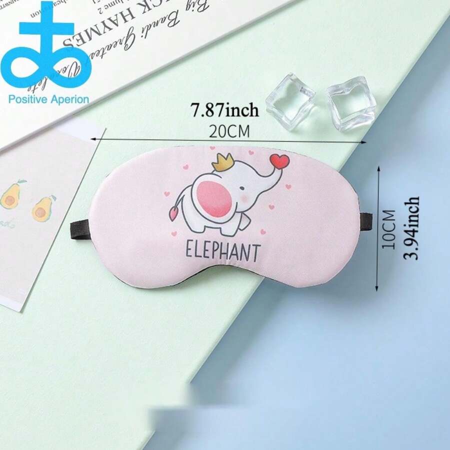 1pc Cute Sleep Eye Mask, Light Blocking And Breathable To Relieve Eye ...