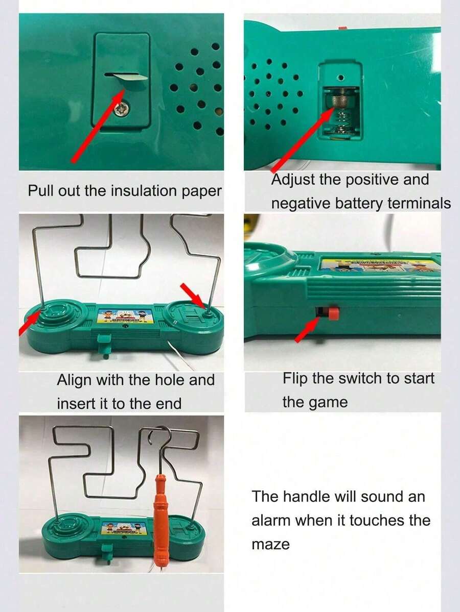 Electric Shock Maze Party Prank Tabletop Game, Shocking Brain Teaser ...