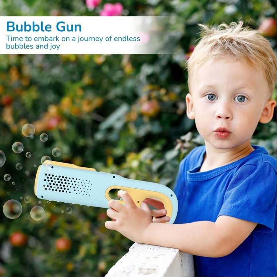 Automatic Bubble Machine, Rechargeable Bubble Blower With Lights And ...
