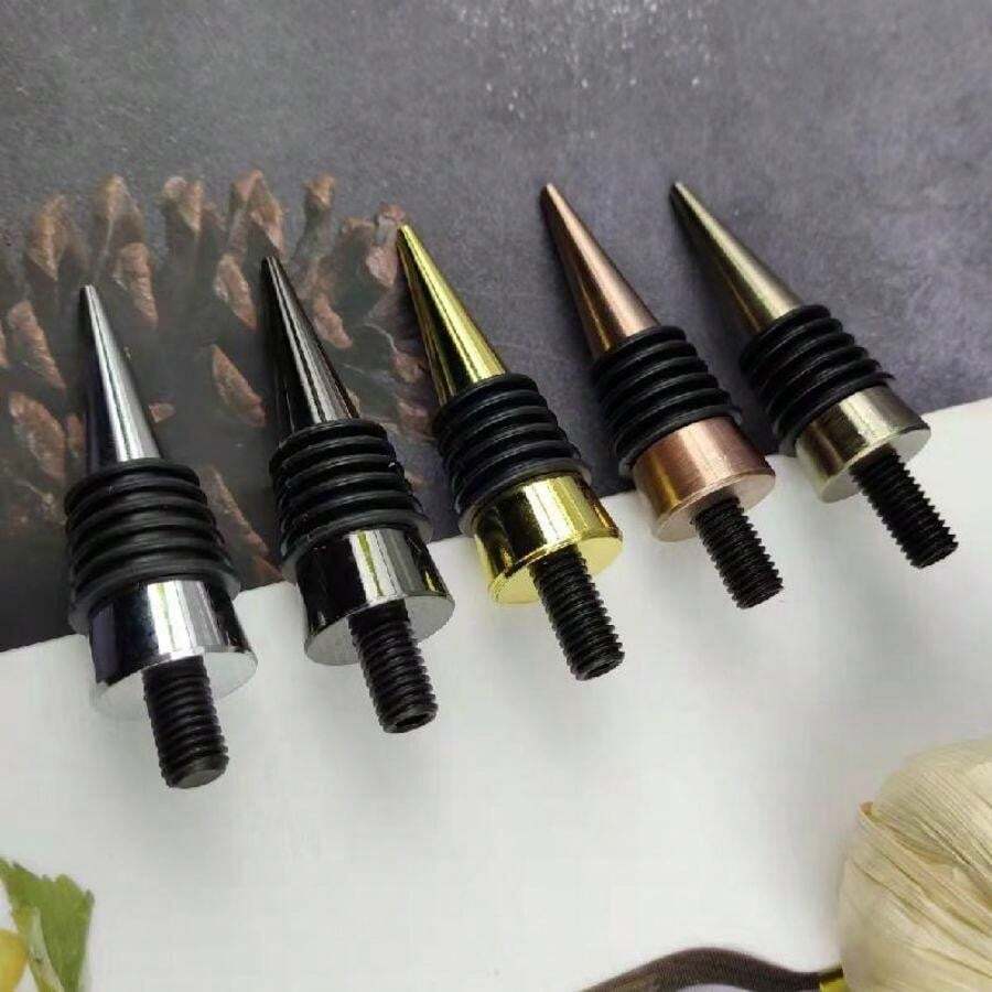 2 Sets Of 5-Colored Metal Wine Stoppers DIY Combo Wine Stopper Head Bar ...
