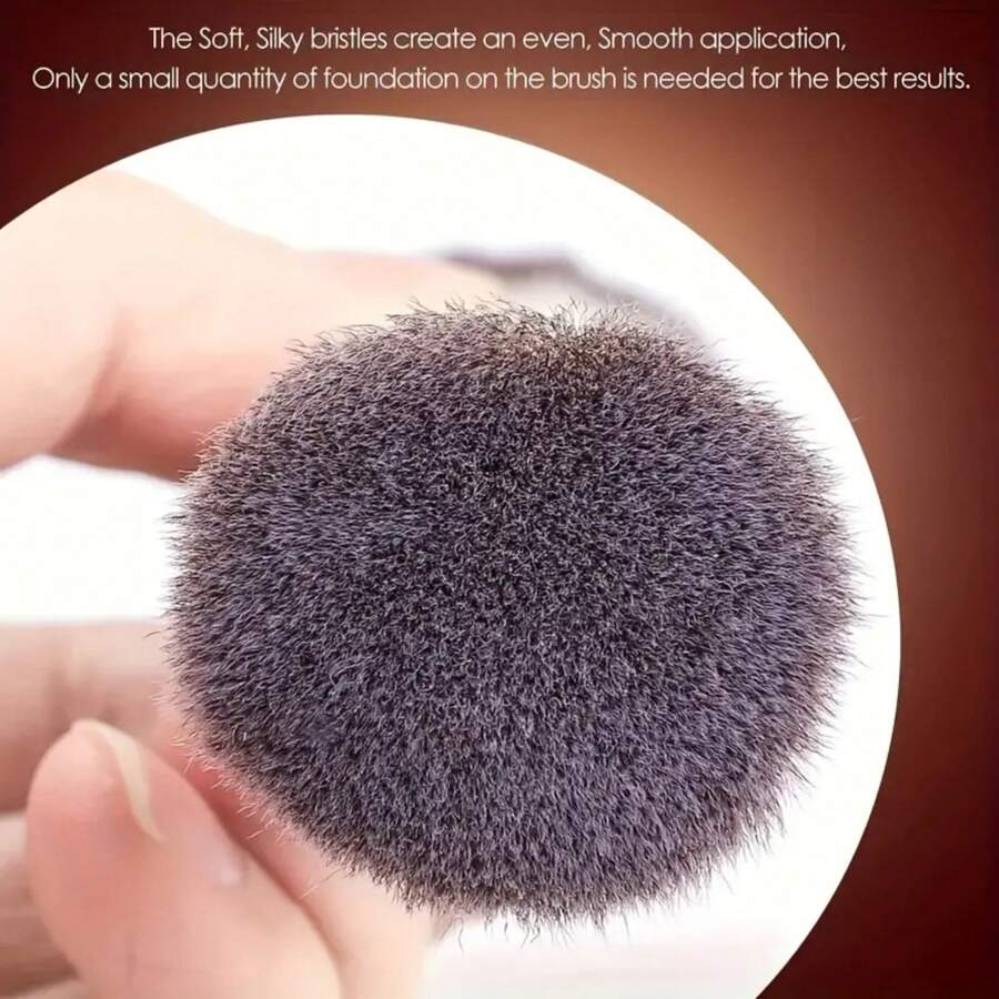 Dual-Ended Makeup Brush, Angled Foundation Brush, Round Foundation Brush, Contour Brush, Flat ...