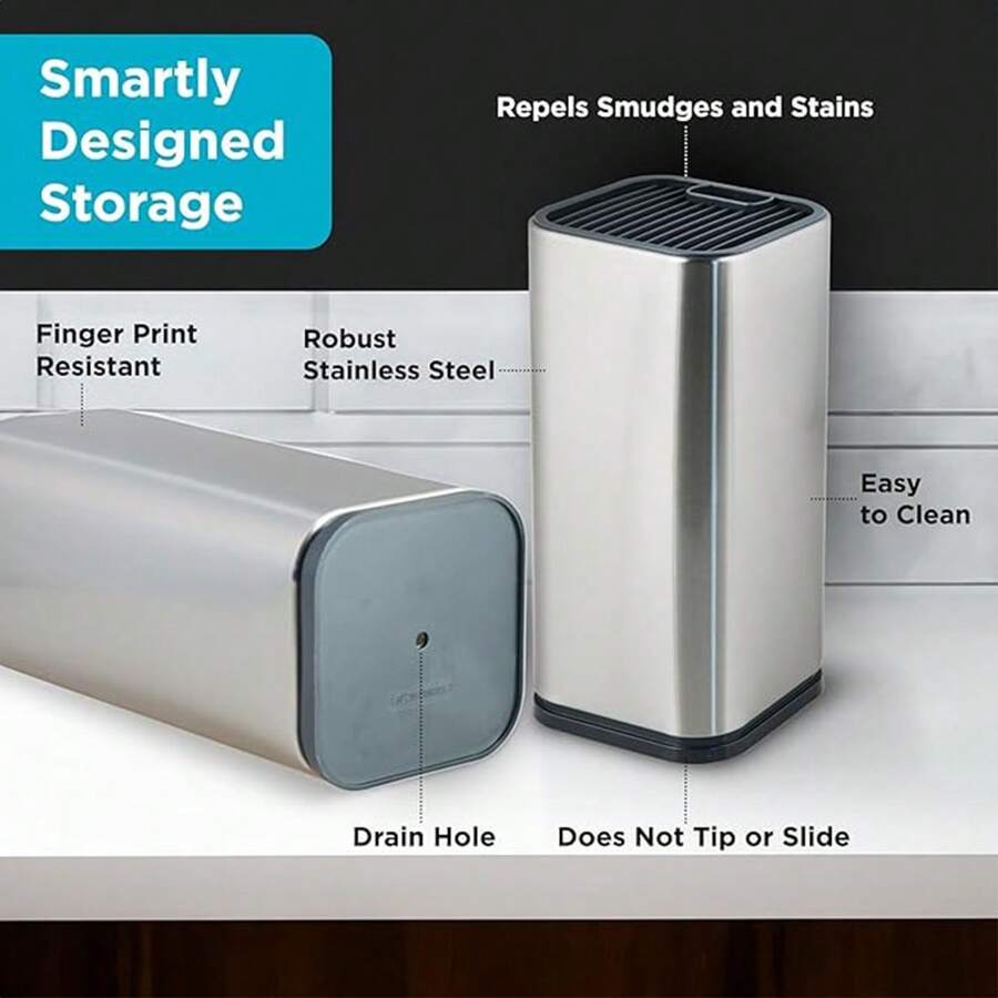 Universal Knife Holder Without Knives, Modern Kitchen Countertop Knife ...