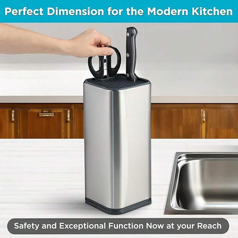 Universal Knife Holder Without Knives, Modern Kitchen Countertop Knife ...