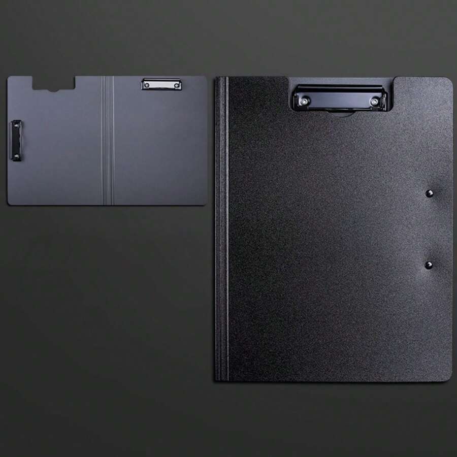 1pc A4 Hard Shell Clipboard With Dual Clips, Folder For Documents ...