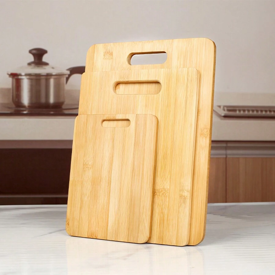 3 Piece Bamboo Cutting Board Set; 3 Different Sizes Of Bamboo Cutting ...