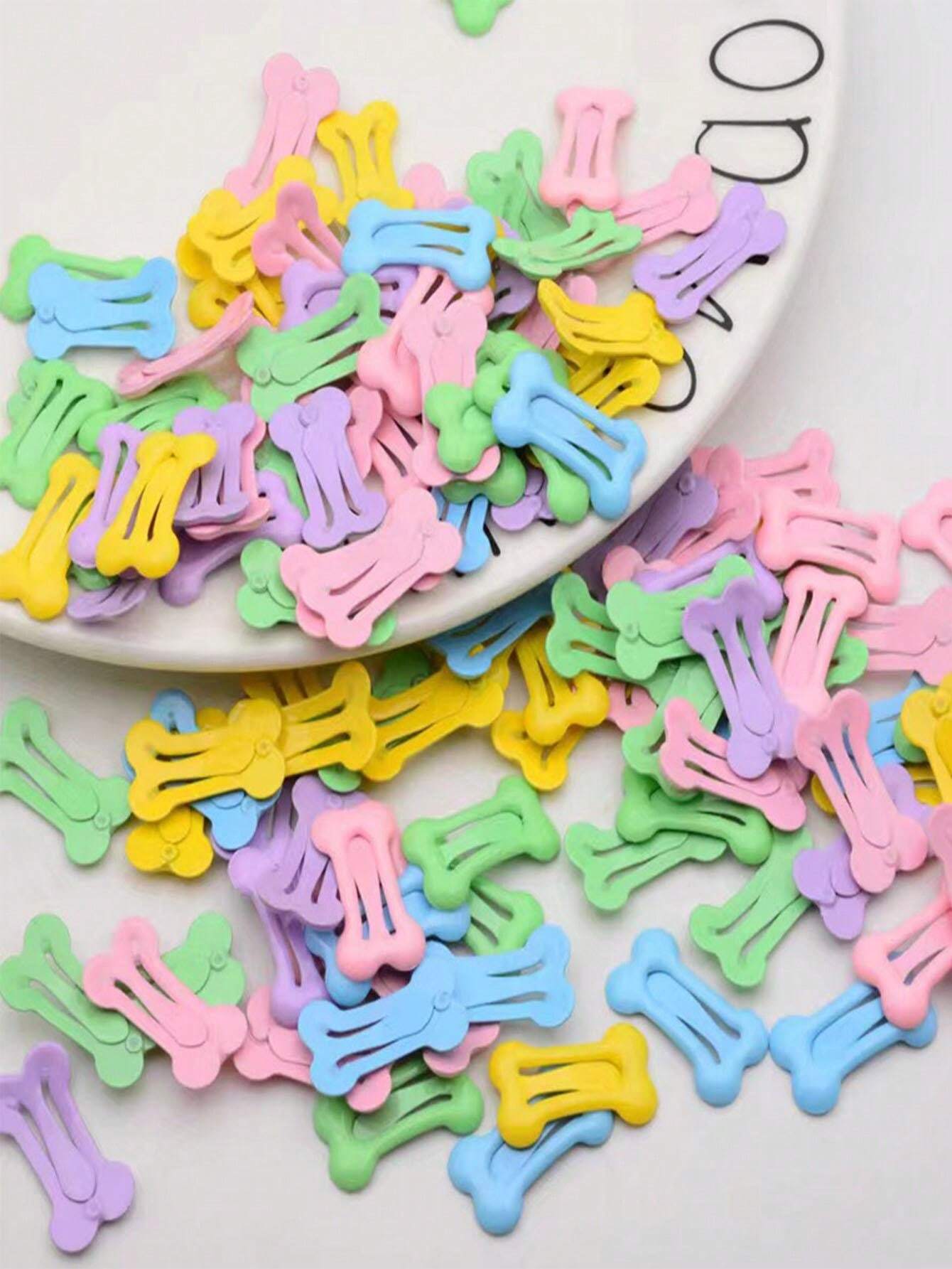 10 ชิ้นน่ารักสัตว์เลี้ยง BB คลิปผม, ปักหมุดสีแบบสุ่มสำหรับลูกสุนัข ...