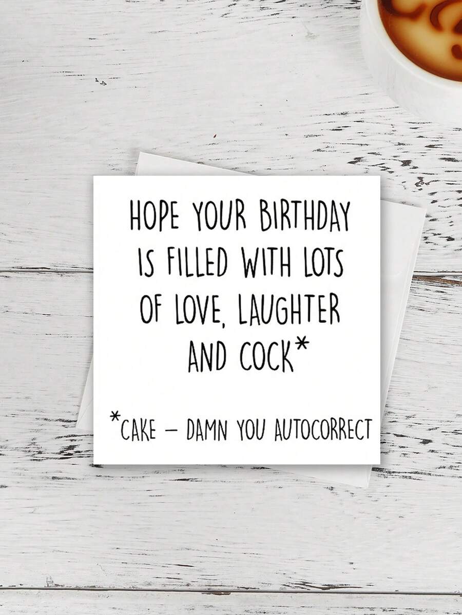 Funny Birthday Card For Friend, Rude Birthday Greeting Card For Wife Husband Sister Friends Aunt ...