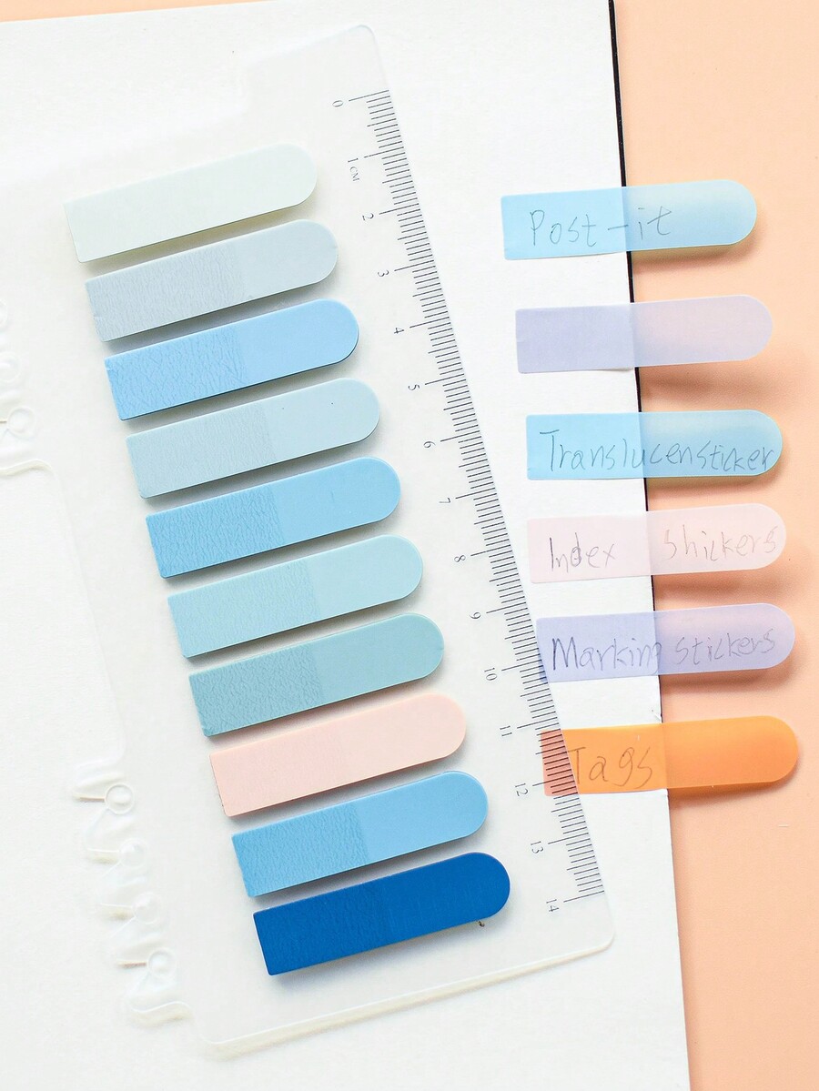 200 Sheets Of 1 Style European Vintage PET Sticky Notes Student Message ...