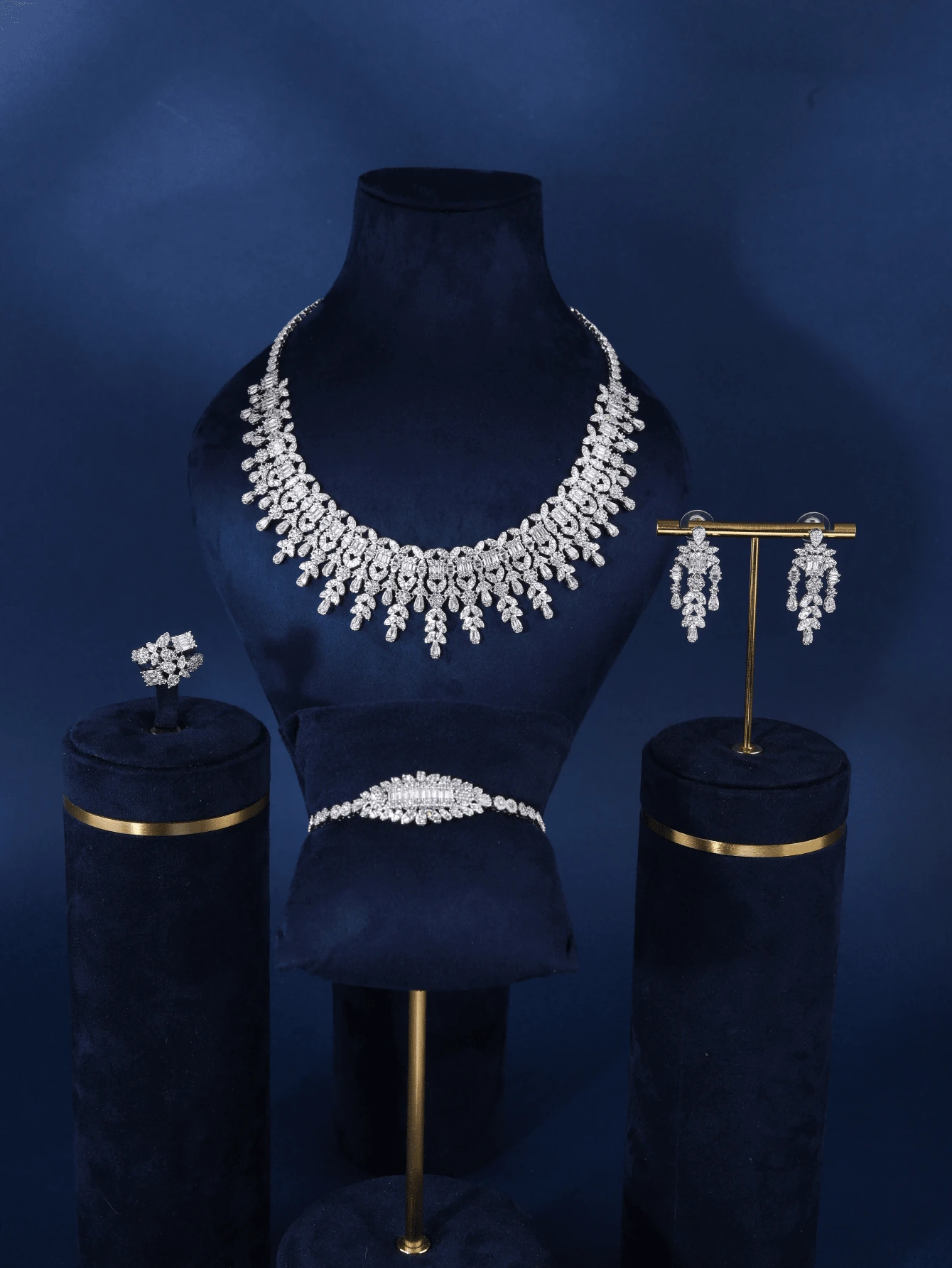 4pcs Classic Saudi Jewelry Set With Style Accessories Suitable For ...