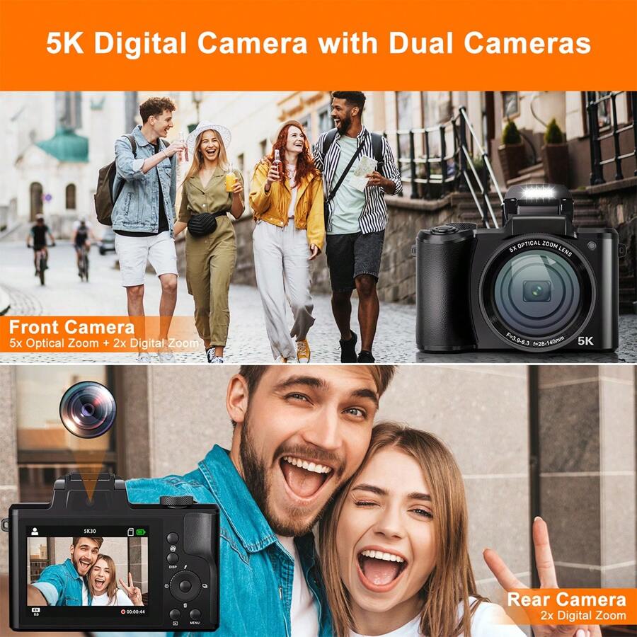 5K Digital Camera 2024 New Model Camcorder For Photography And Video ...