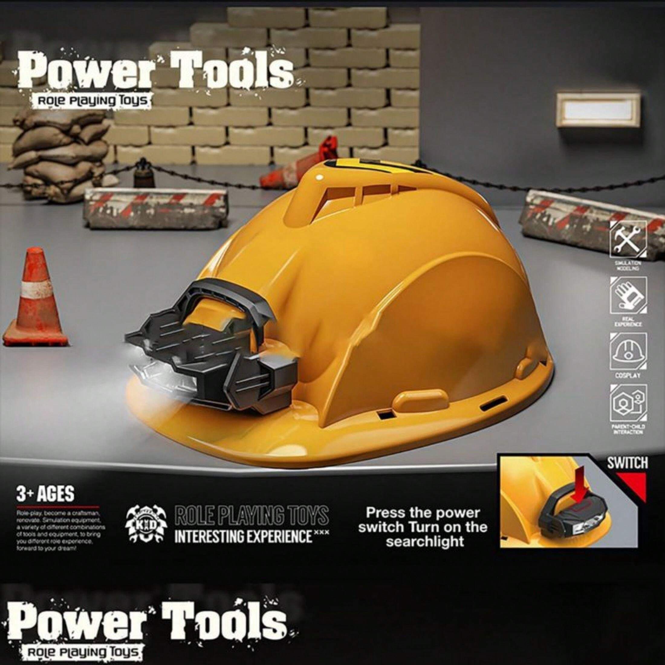 Engineer Toy Electric Saw With Boy Safety Hat, Realistic Sound And ...