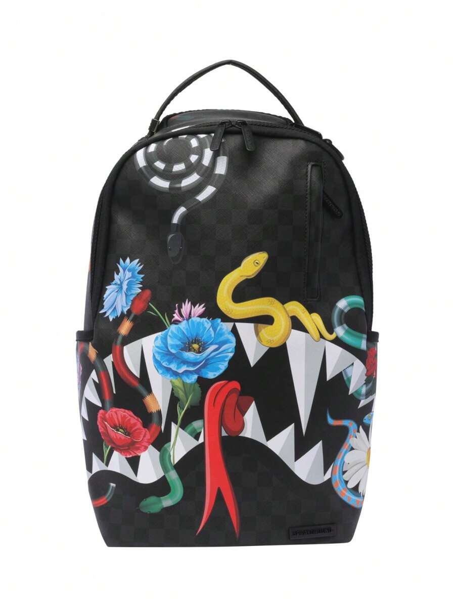 Sprayground Men's Backpack BLACK B5818SNAKESONABAG | SHEIN USA