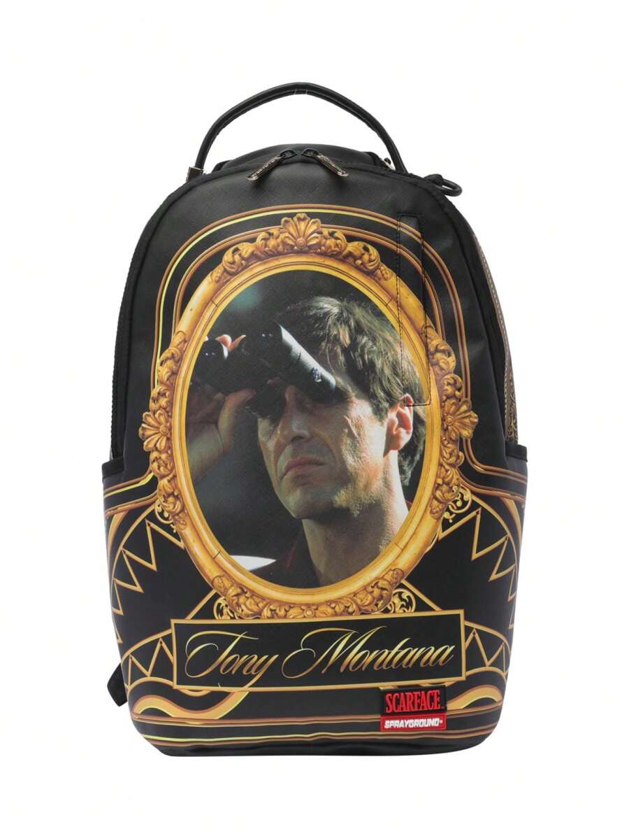 Sprayground Men's Backpack BLACK B5900SCARFACEBINOCULARS | SHEIN USA