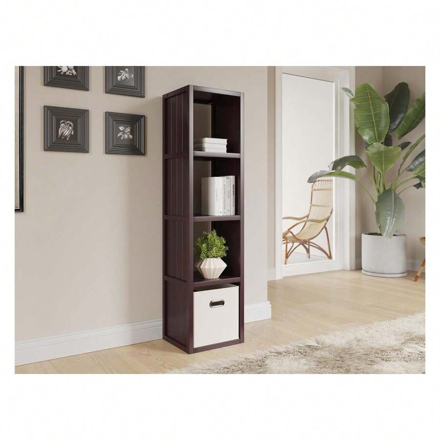 Cubes Storage Organizer, Wooden Cube Bookcase Opening Display Cabinet ...