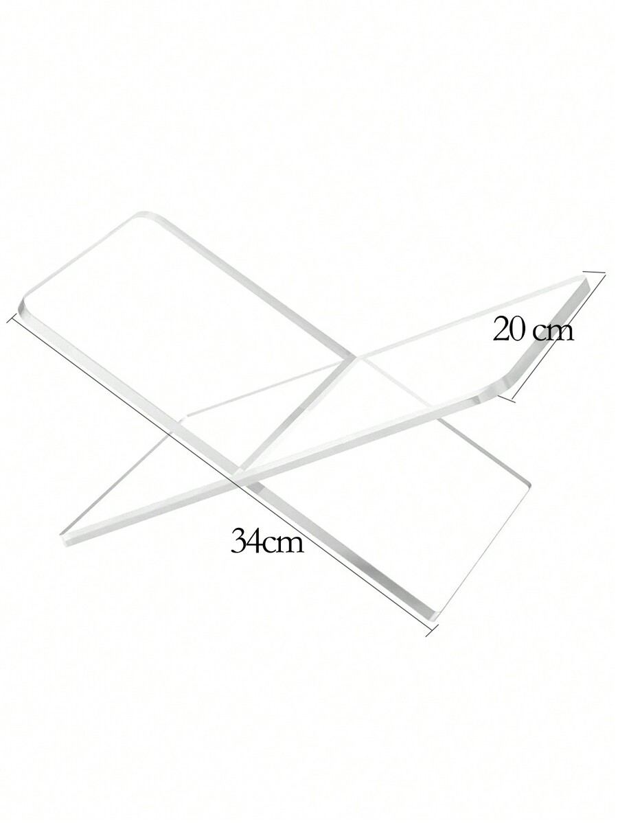 One Clear/Black Acrylic Reading Shelf, Book Display Stand Acrylic ...