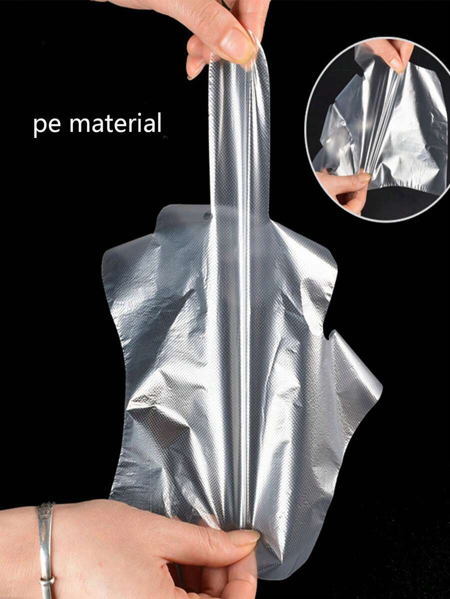 100PCS PE Gloves, Bagged Transparent Disposable Gloves For Catering And ...