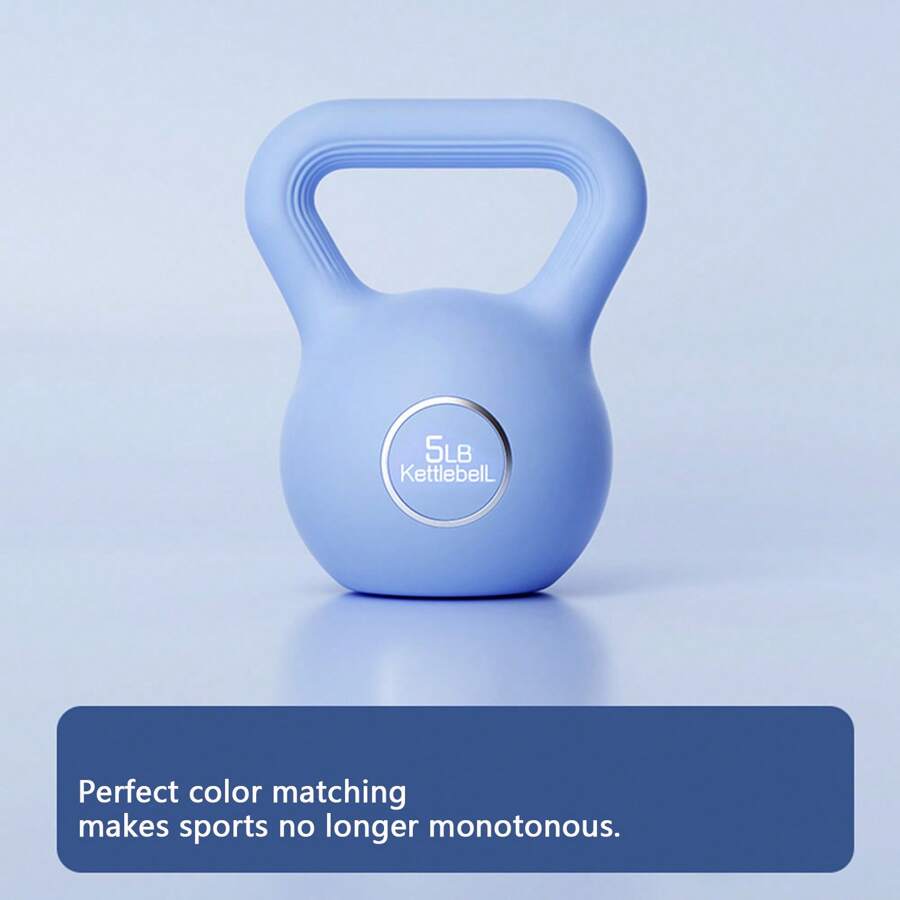 1pc 4.5kg/2.3kg (5lb/10lb) Solid Kettlebell Fitness Exercise Strength Training Equipment, Ideal ...