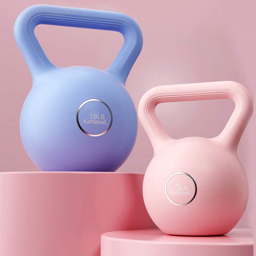 1pc 4.5kg/2.3kg (5lb/10lb) Solid Kettlebell Fitness Exercise Strength Training Equipment, Ideal ...