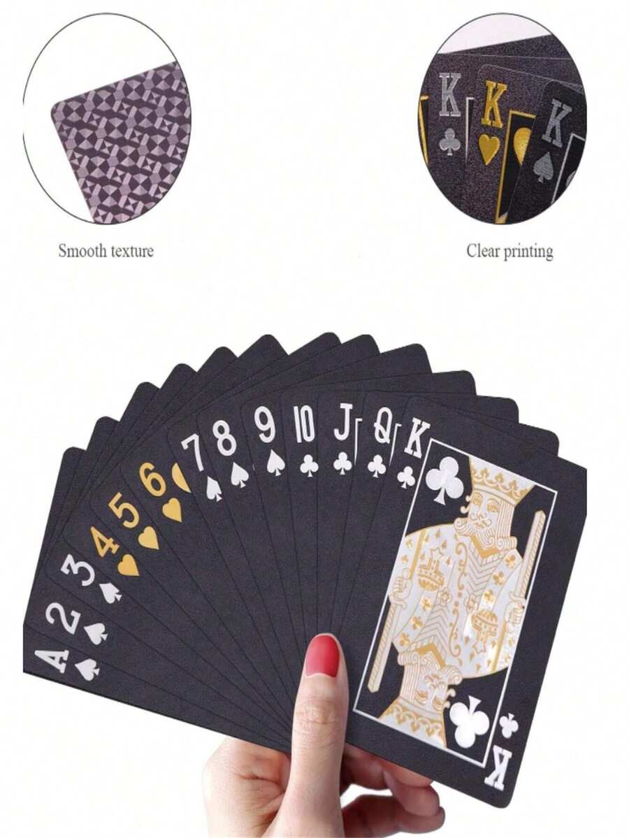 SUNDUKE Wholesale Playing Cards, Thick High-Grade Black PVC Plastic ...