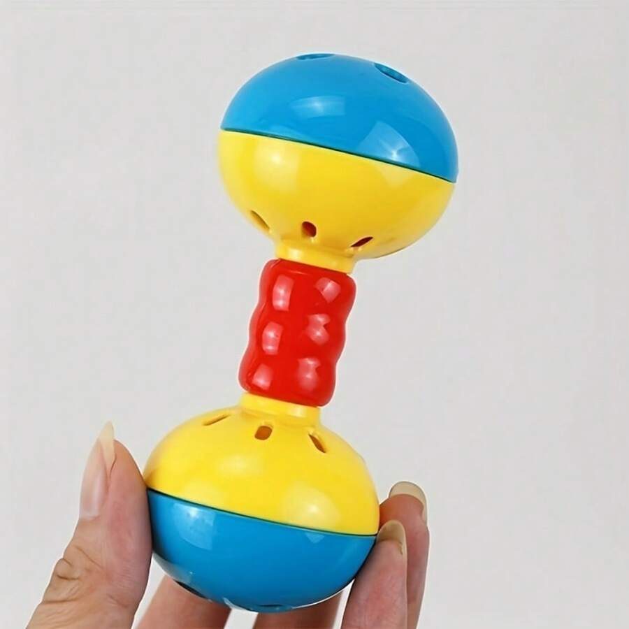 Children's Hand Grip Bell Baby Rattle Toy Rattle Double-Headed Hand ...