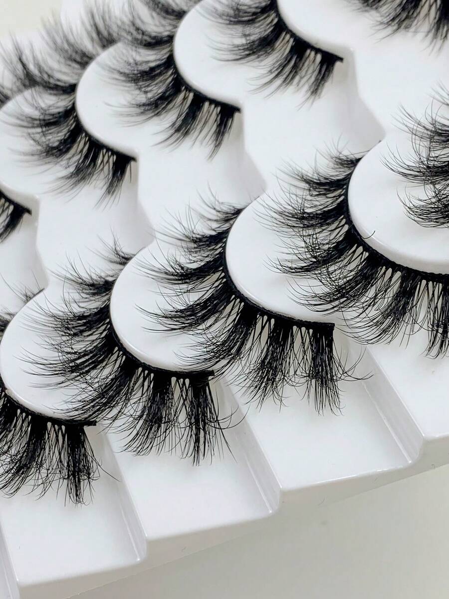 7 Pairs One Piece False Eyelashes, 8-15mm Thick, Soft, Natural-Looking ...