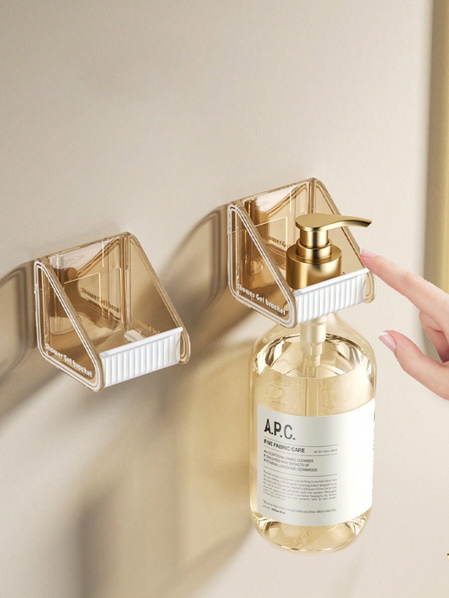 One Piece (Two Pack) Bathroom Shower Gel Storage Rack, No Drilling Soap ...