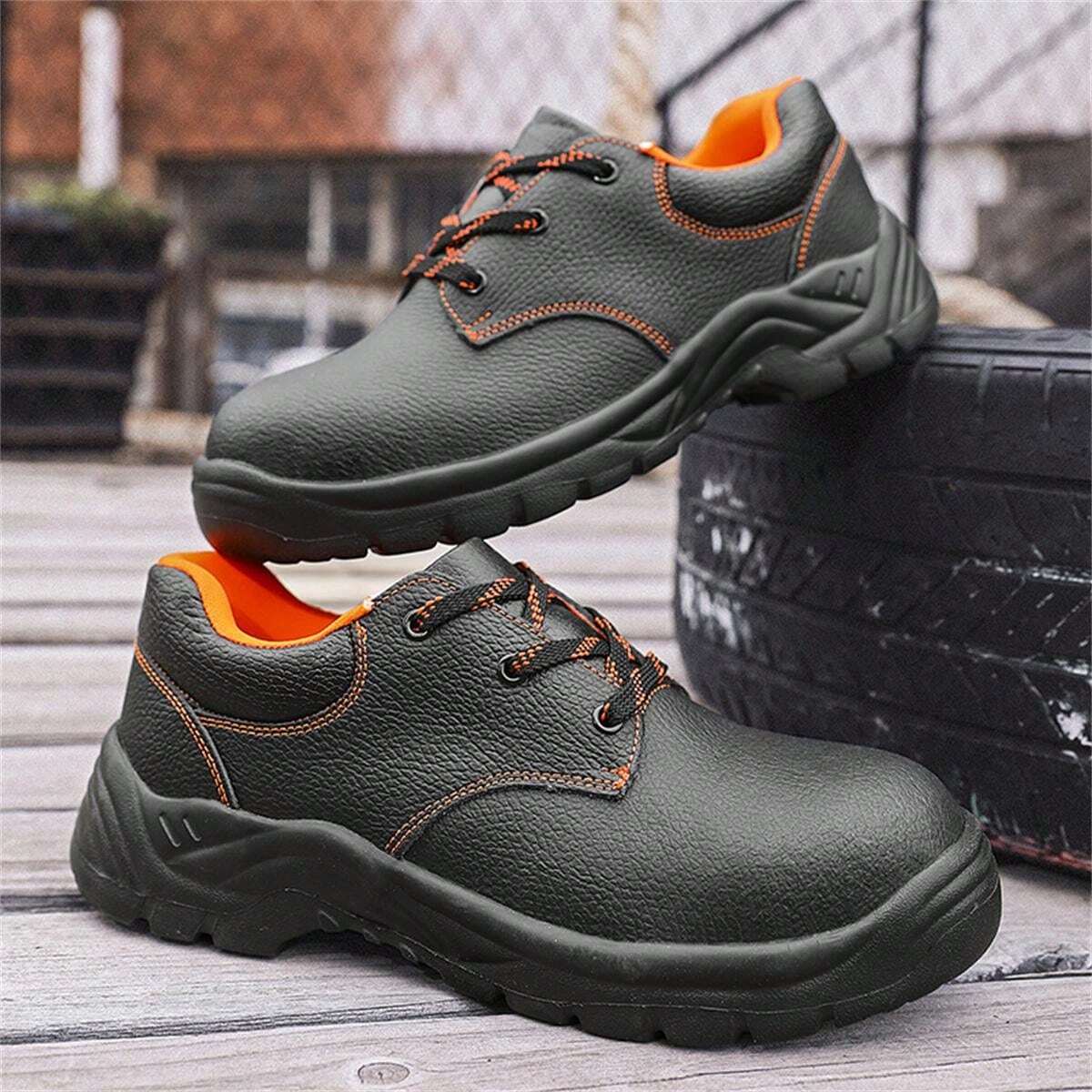 Labor Protection Shoes Plastic Steel, No Iron, Anti-Smashing, Anti ...