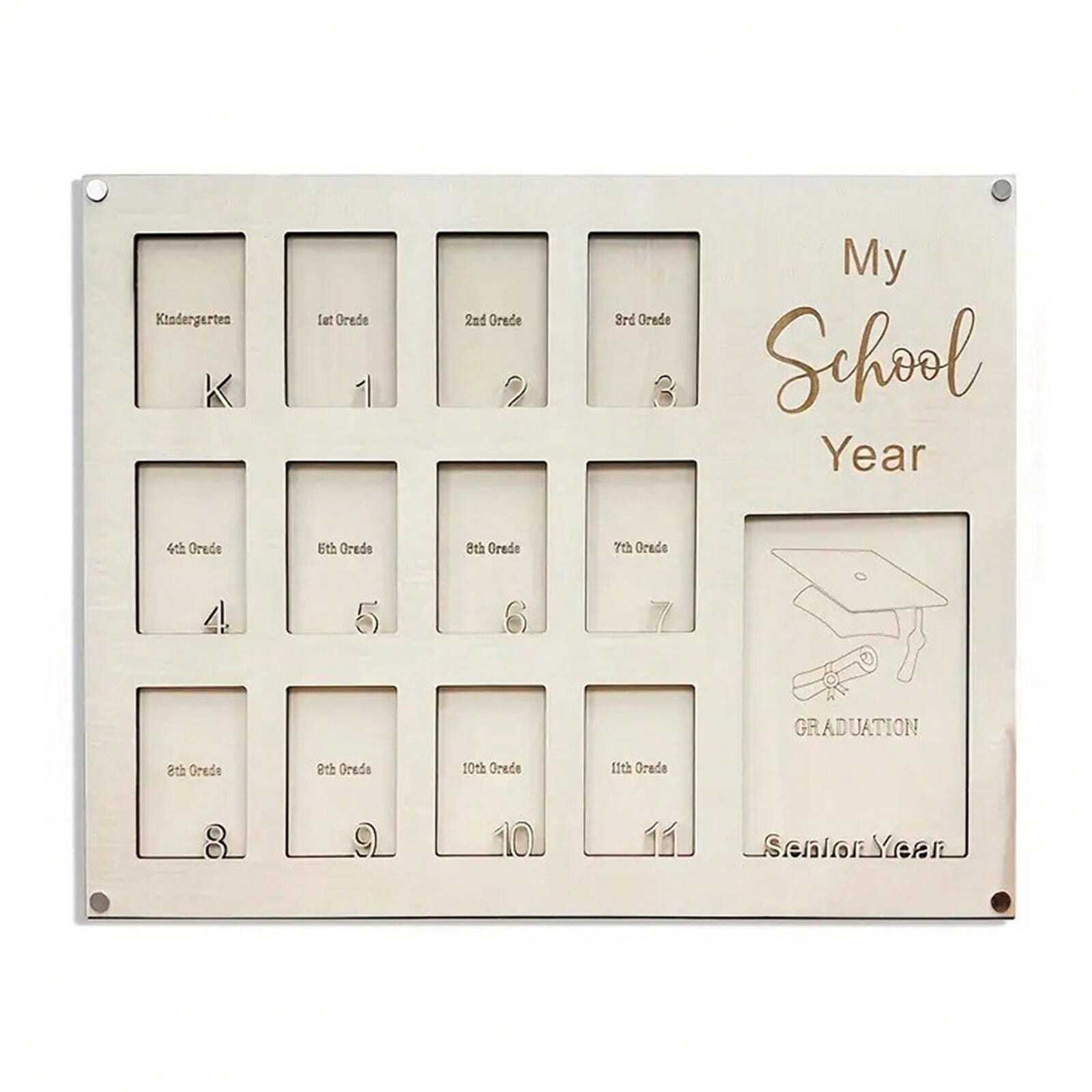 School Years Photo Frame, Graduation Gift, Wooden Picture Frame For ...