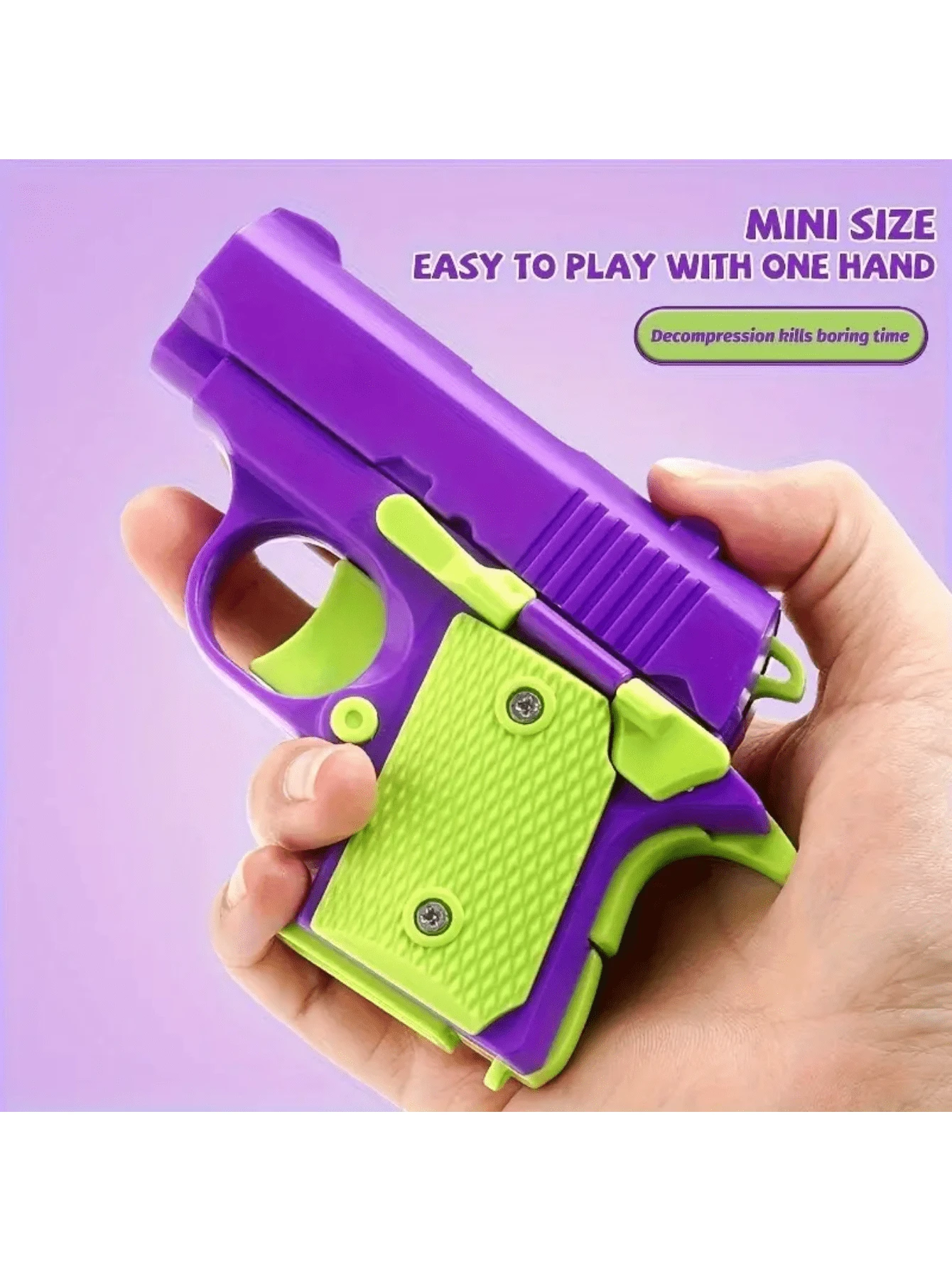 Set de Mini Pistola 1911 y Navaja de Juguete Fidget 3D 1911 Antiestrés ...