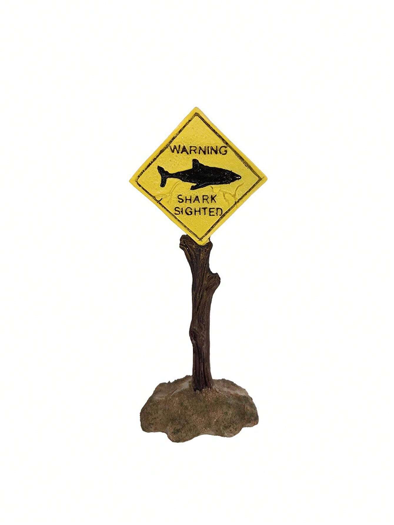 2pcs Warning Sign Design Landscape Ornament, Underwater Wreck Submarine ...