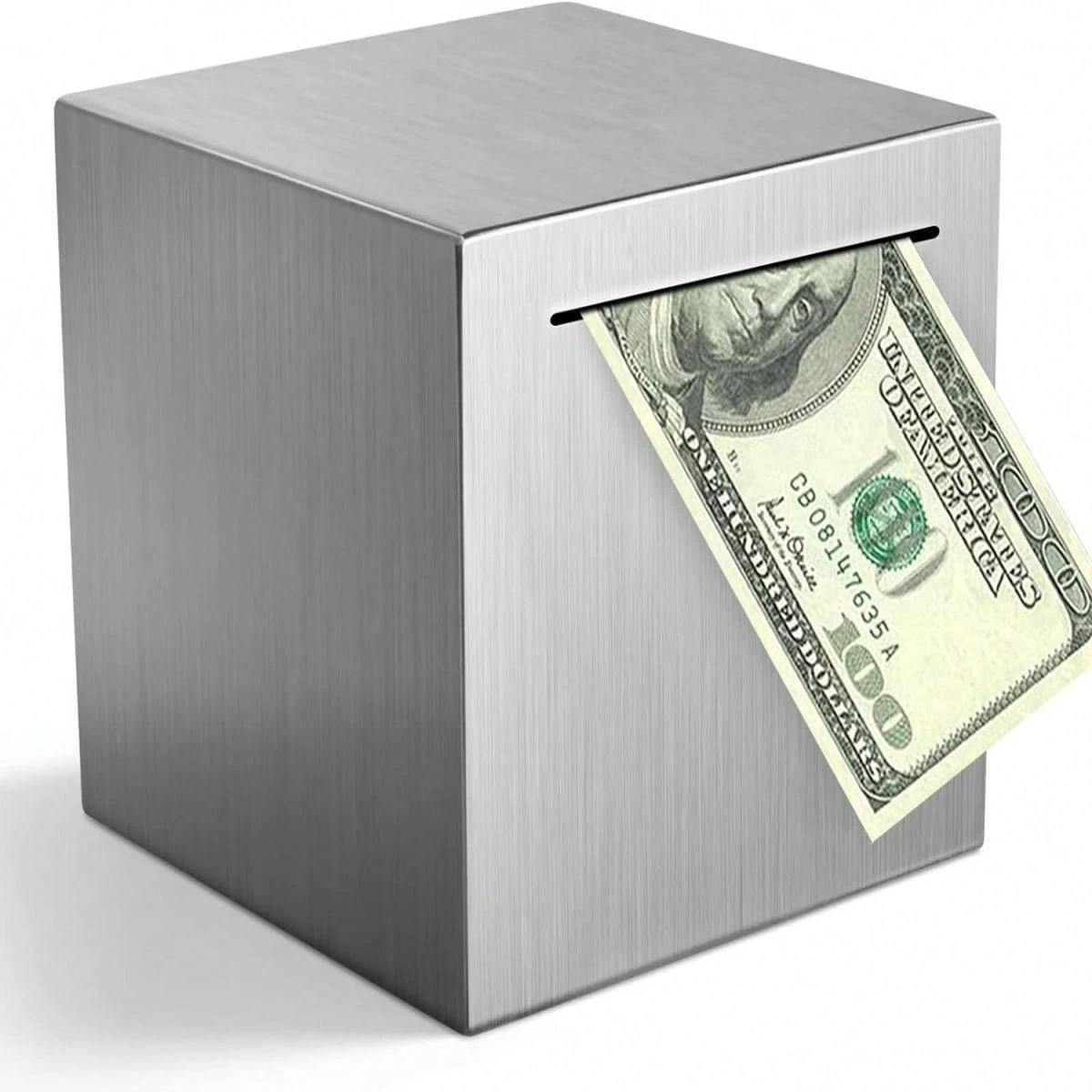 Stainless Steel Penny Bank For Adults - Secure Savings Bank With Break ...