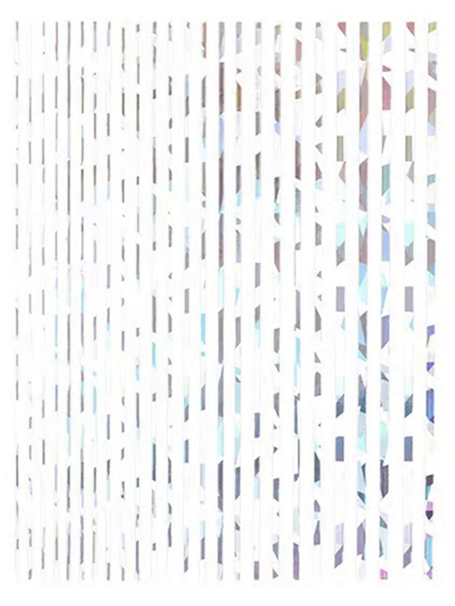 1 Sheet Large Size Coloured Silver Straight Line Nail Stickers | SHEIN UK