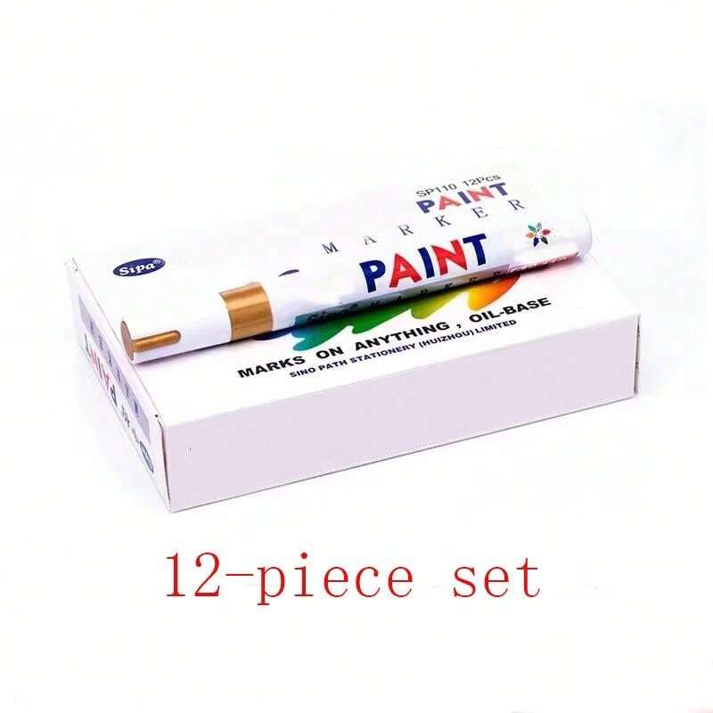 Pack Of 12 Fluorescent Yellow Paint Pens, Versatile DIY Coloring And ...