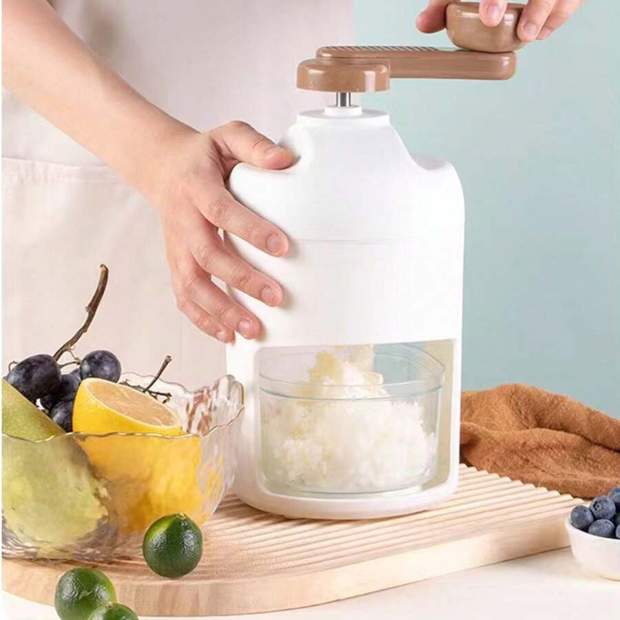 1pc Hand-Cranked Shaved Ice Machine For Commercial Use With Ice Box ...