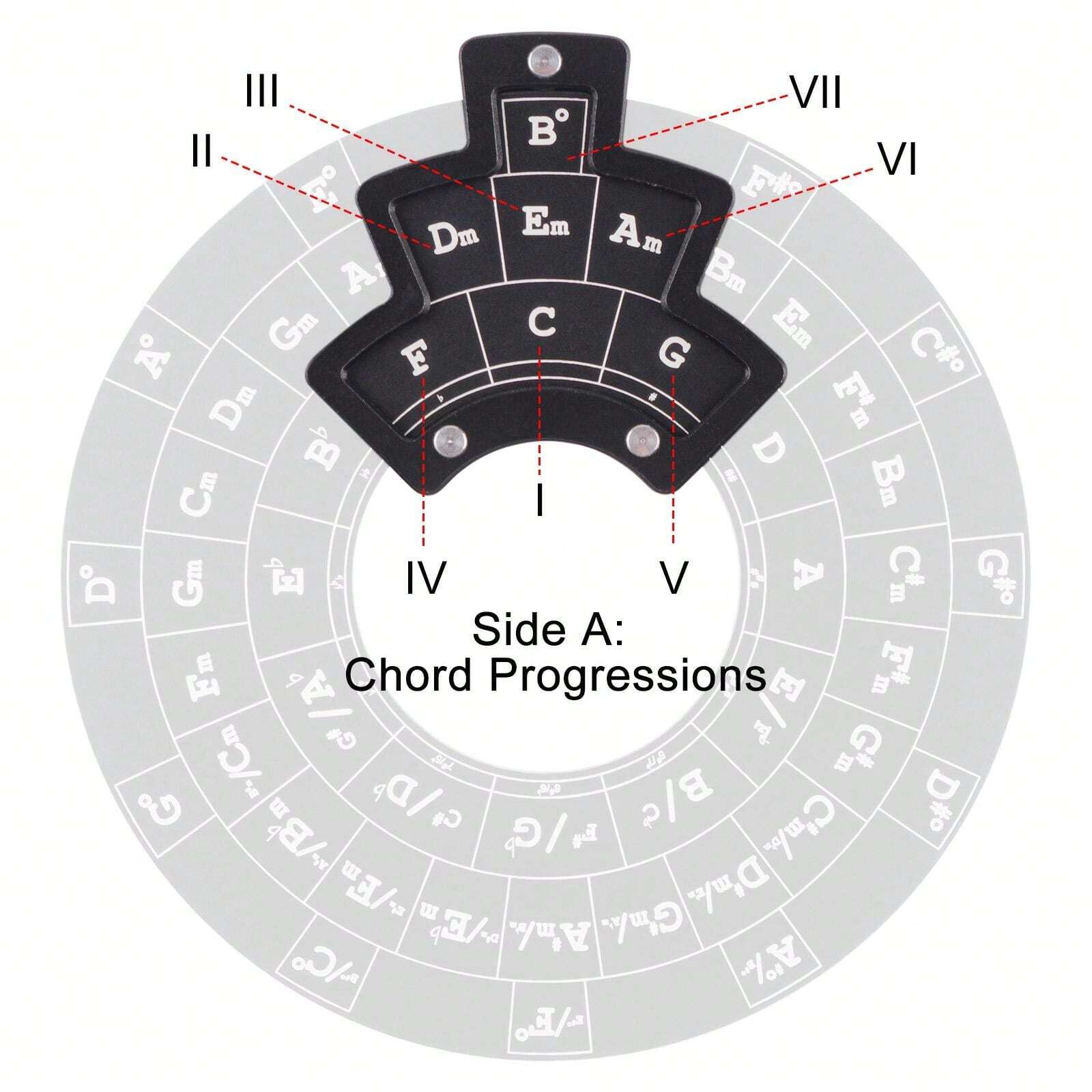 (1pc) Music Theory Learning Tool, Alloy Material Chord Progression ...
