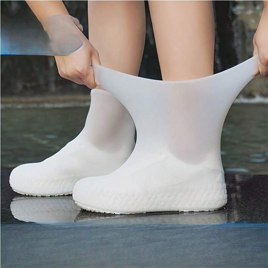 1Pair Waterproof Thickened Non-Slip Shoe Covers For Men & Women ...