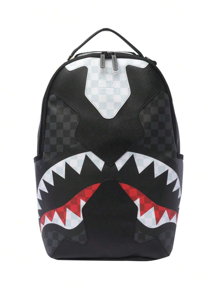 Sprayground Men's Backpack BLACK B5475TRIPLEDECKERHEIRTOTHETHRO | SHEIN USA
