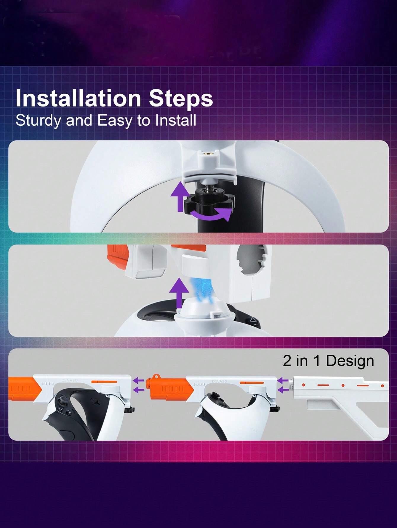 1 Stück PlayStation VR2 Gatling Gun / Automatikgewehr / Sturmgewehr ...