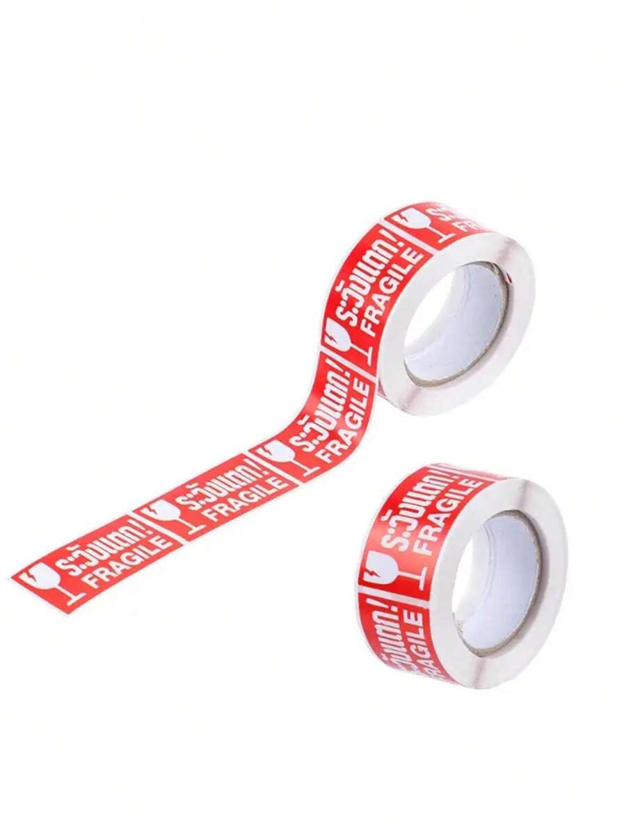 250 Fragile Product Warning Labels Stickers, English Text Copperplate ...