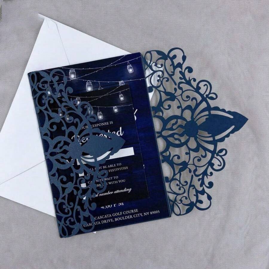10pcs European Style Laser Cut Invitation Cards For Premium Business ...