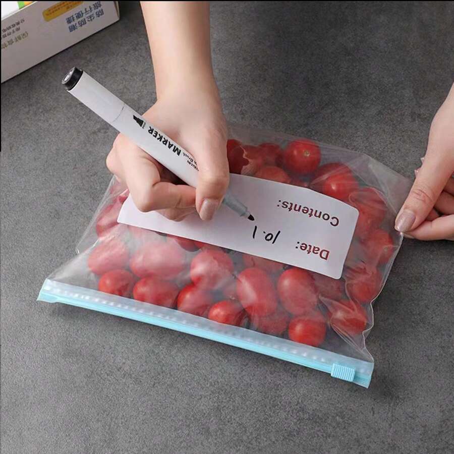20pcs Of 1Set Ziplock Fresh Bags For Fruits, Grains, Vegetables And ...