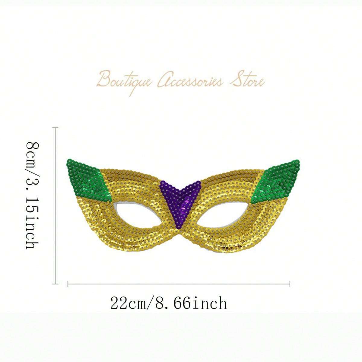 [1pc] Masquerade Party, Halloween Glitter Eye Mask, Party Supplies ...