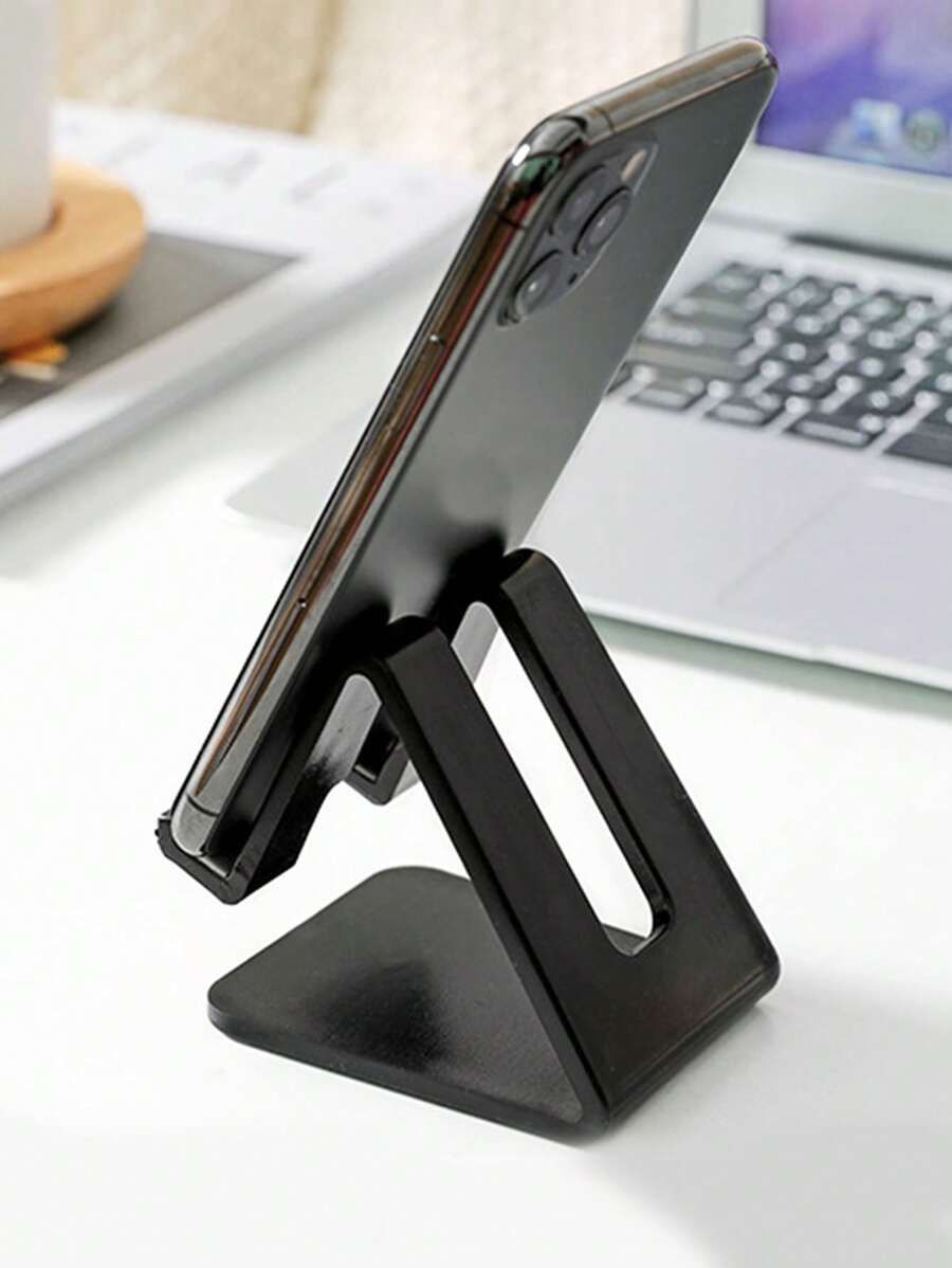 1pc White ABS Triangle Desktop Stand For Mobile Phone & Tablet ...