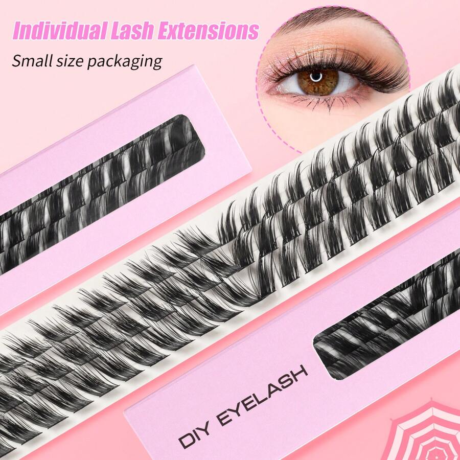 72 Clusters de faux cils DIY, clusters de cils individuels, look ...